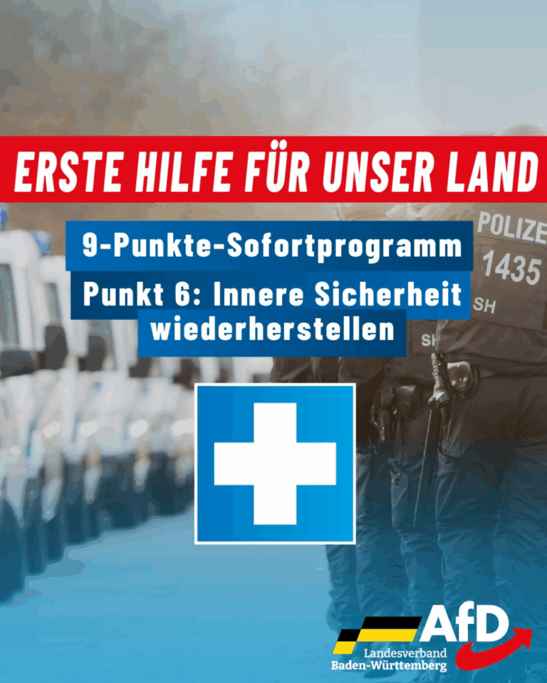 Landtagswahl 2026: Unser 9-Punkte-Sofort-Programm – AfD Esslingen
