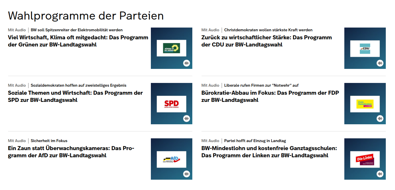 SWR lässt Wahlprogramm der AfD weg – AfD Esslingen